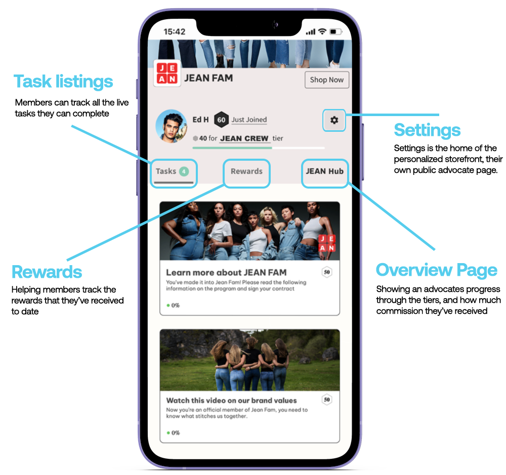Duel Advocate Portal Page | Brand Advocacy Platform for eCommerce